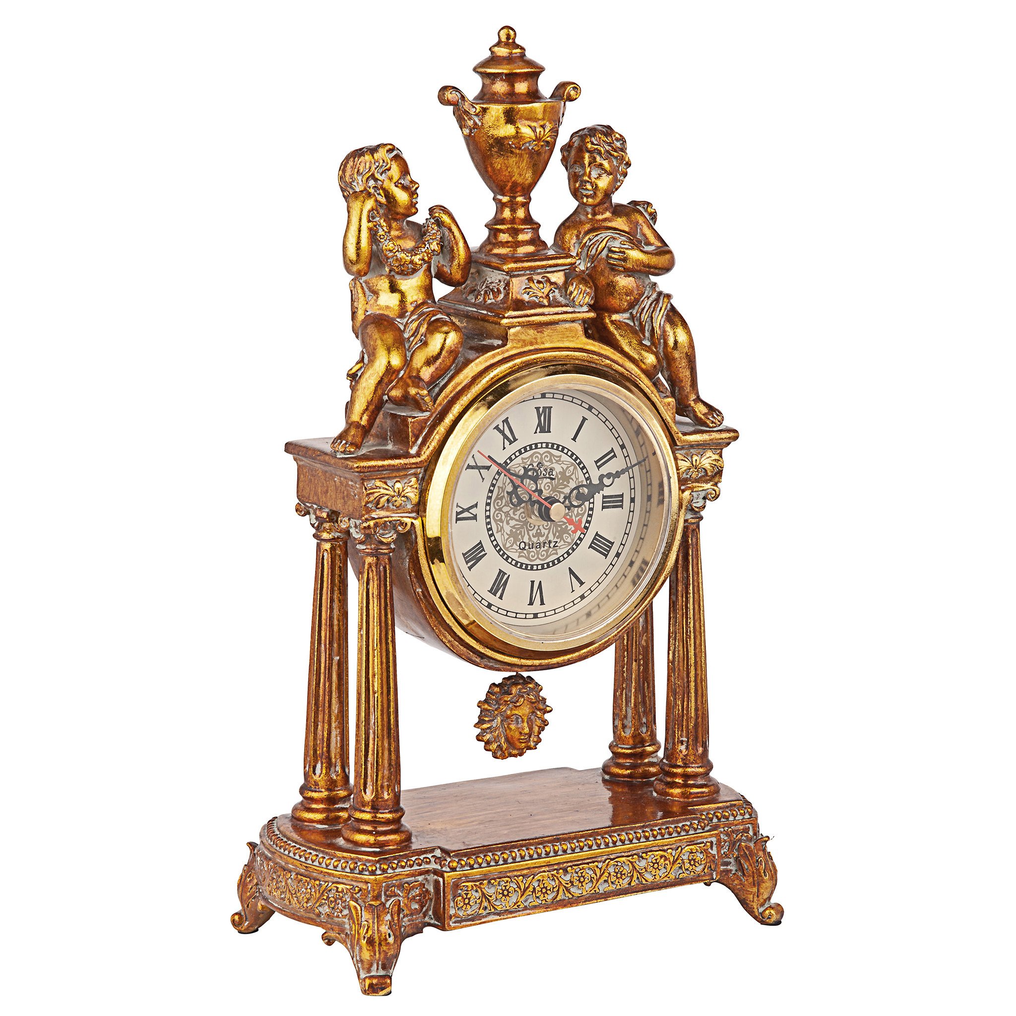Design Toscano Arch of Aion God Time Pendulum Mantle Clock | Wayfair