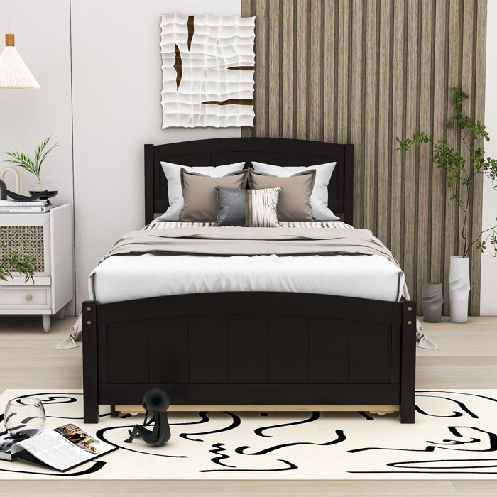 Red Barrel Studio® Twin Platform Bed with Trundle | Wayfair
