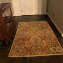 Birch Lane™ Arden Oriental Handmade Tufted Wool Area Rug in Dark Brown ...