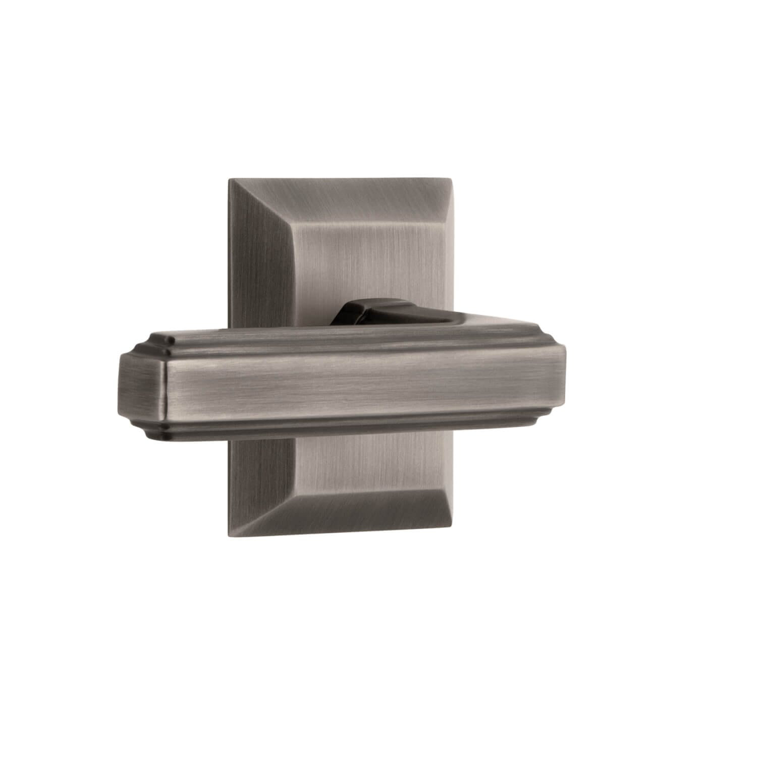 Grandeur Fifth Avenue Door Lever with Square Rosette | Wayfair