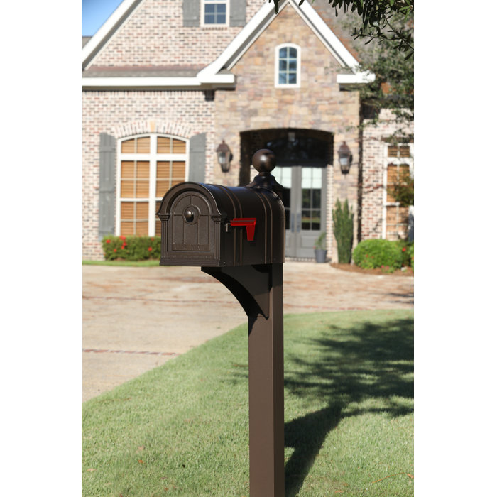 Postal Pro Mailboxes Manchester Post Mounted Mailbox & Reviews | Wayfair