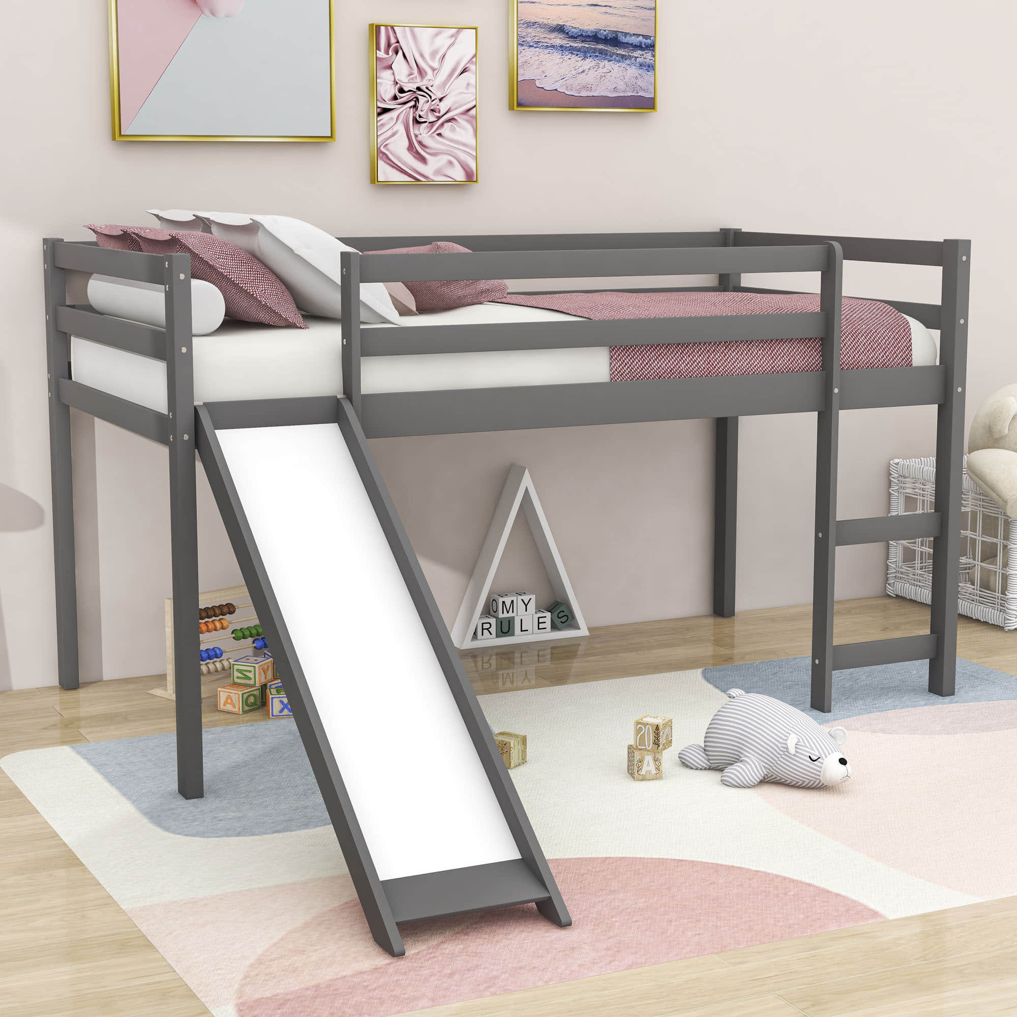 Harriet Bee Emens Twin Loft Bed by Harriet Bee | Wayfair