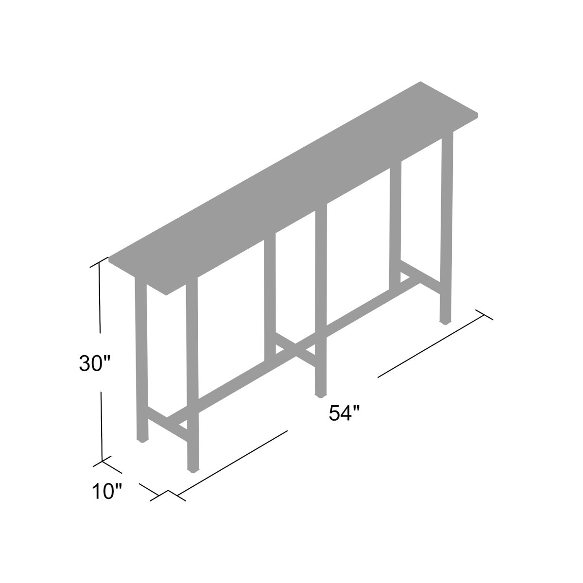 Wade Logan® Stapleton 54'' Console Table & Reviews | Wayfair