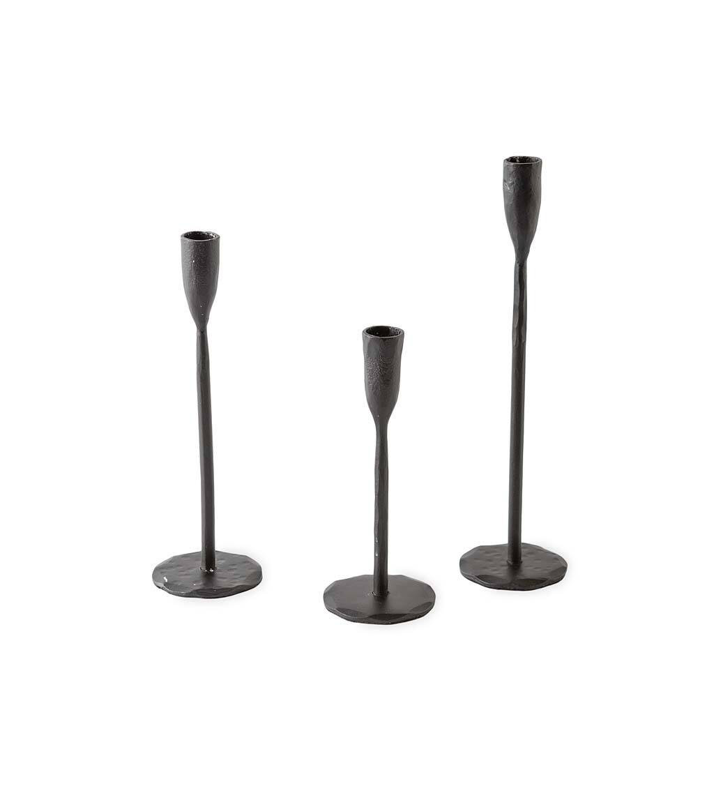 Latitude Run® Iron Candlesticks, Set Of 3 | Wayfair