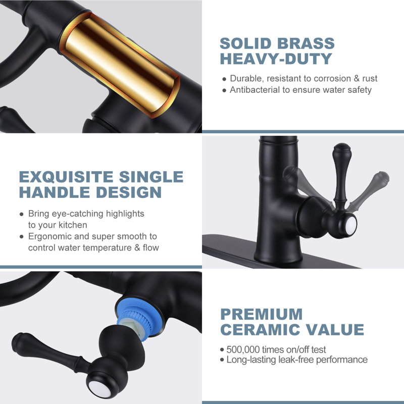 Aleasha Pull Down Touch Kitchen Faucet | Wayfair