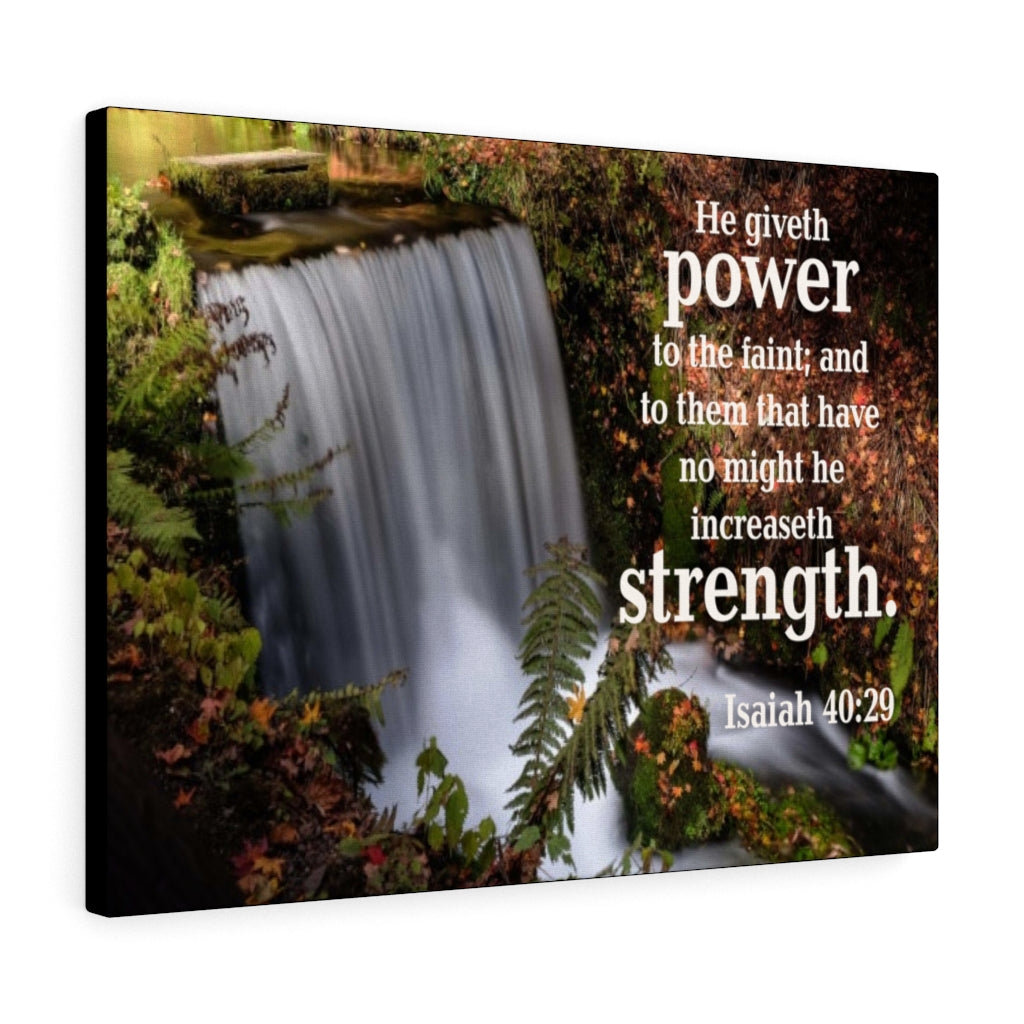Trinx He Giveth Power and Strength Isaiah 40:29 Christian Wall Art ...