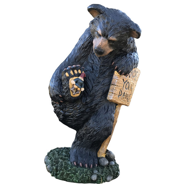 Resin Bear Outdoor Decor | Wayfair