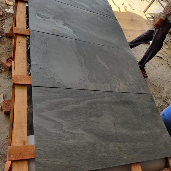 Stanton Gray 2' x 4' Slate Tile | Perigold