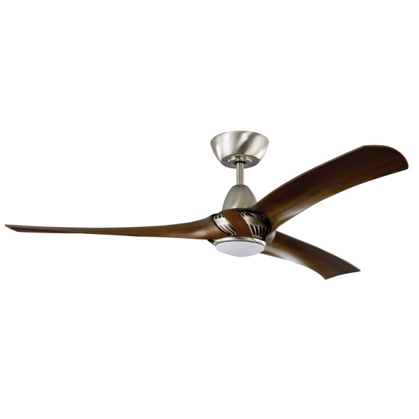 Lark Manor 52'' Bukovinka 3 - Blade LED Propeller Ceiling Fan with ...
