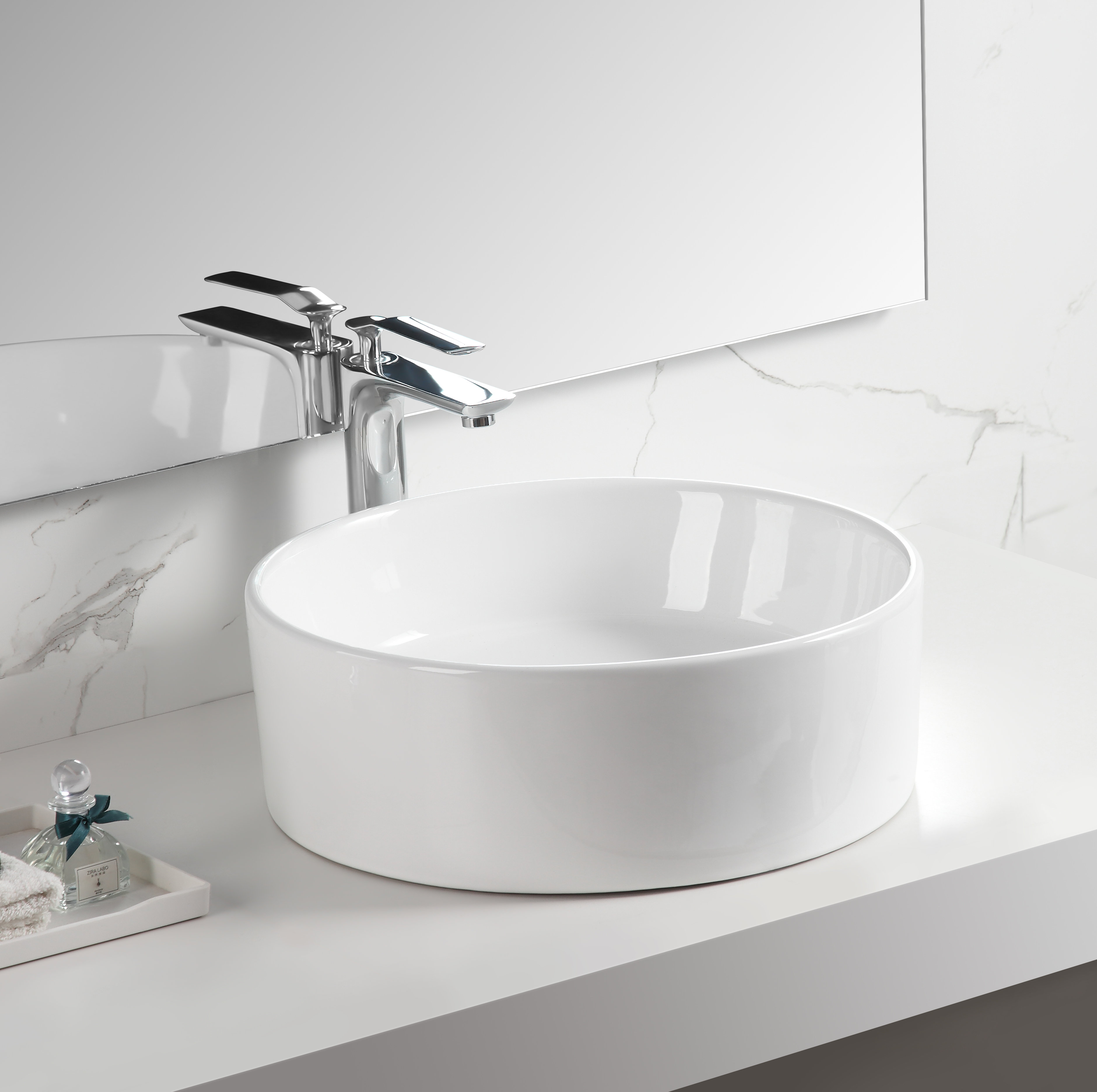 Dyconn Faucet Ceramic Circular Vessel Bathroom Sink | Wayfair