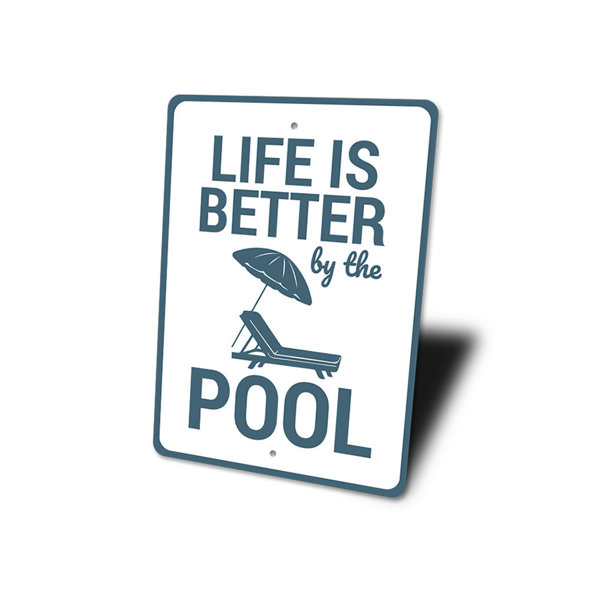 Rustic-pool-sign | Wayfair