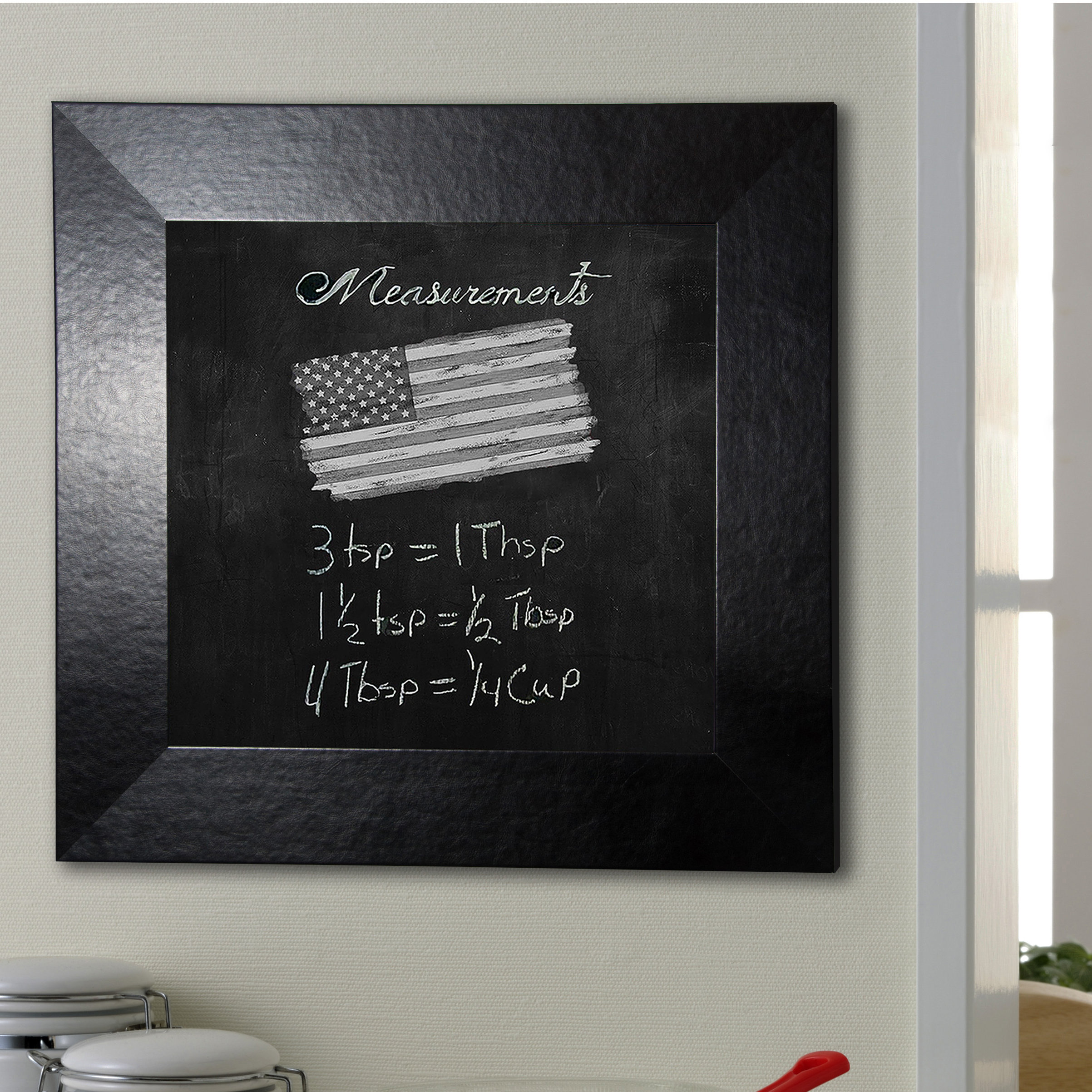 Brayden Studio® Wide Leather Wall Mounted Chalkboard | Wayfair