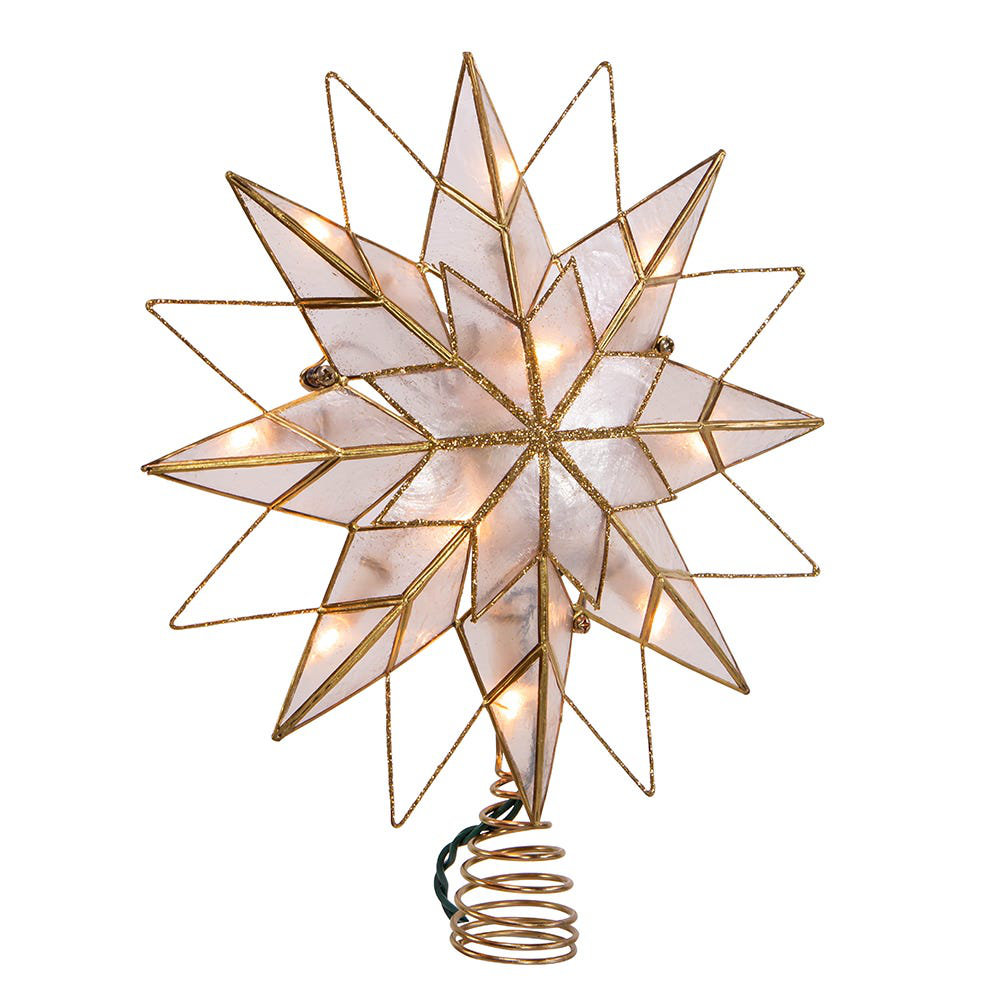 Kurt Adler Capiz Star Tree Topper | Wayfair