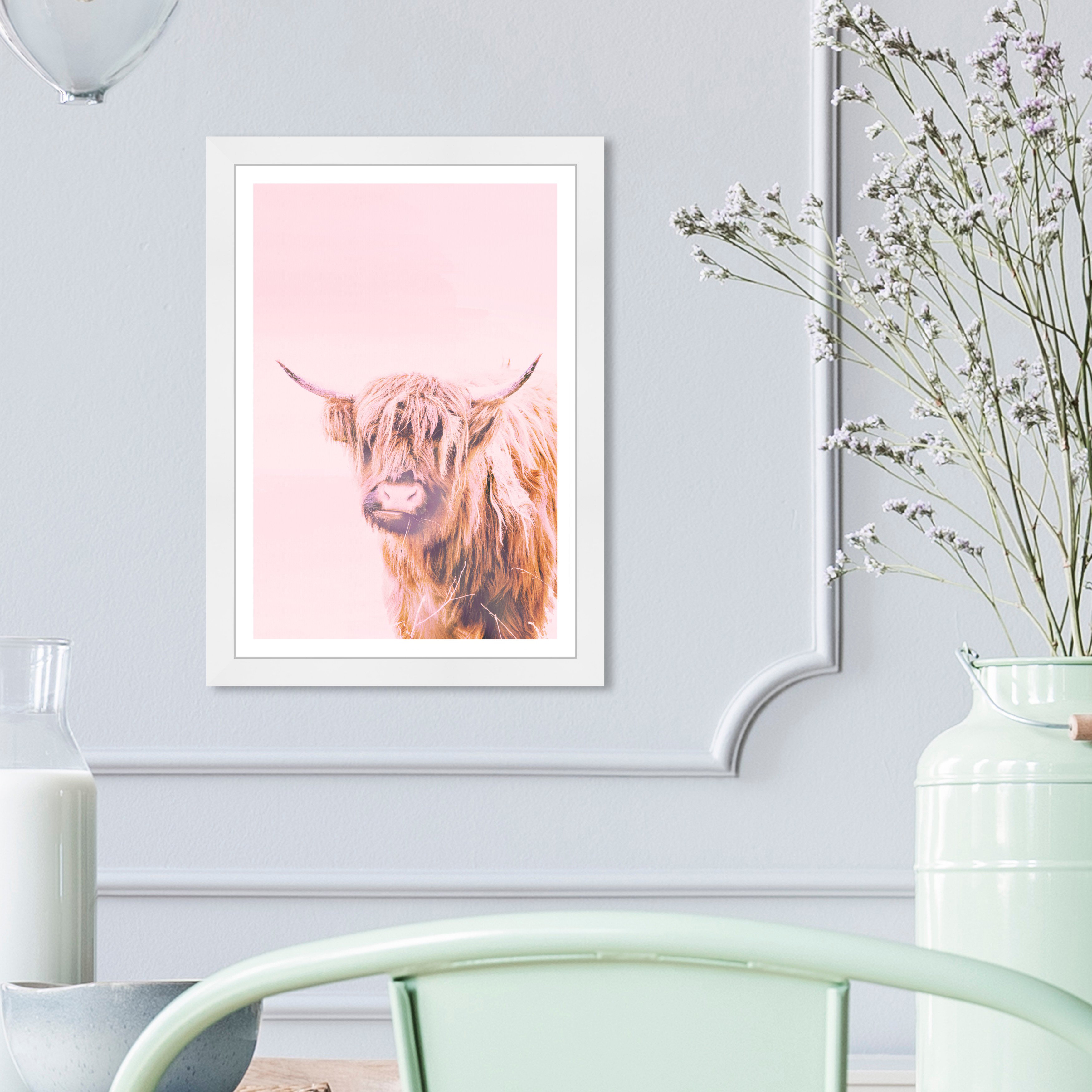Union Rustic A Highland Cow - Picture Frame Graphic Art | Wayfair