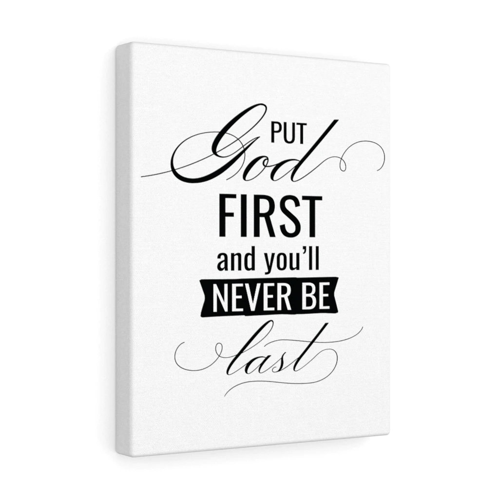 Trinx Put God First Christian Wall Art Print Ready to Hang | Wayfair