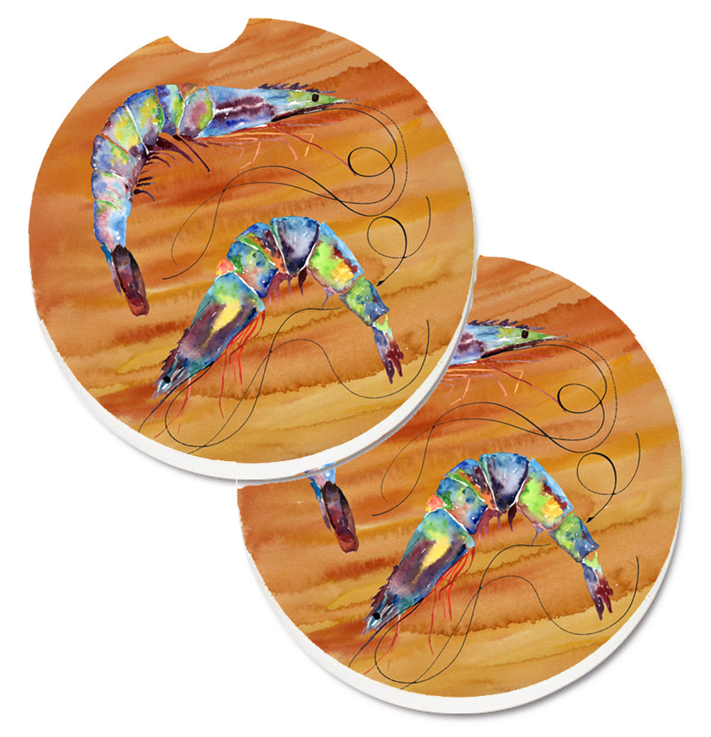Highland Dunes Shrimp Car Coaster | Wayfair