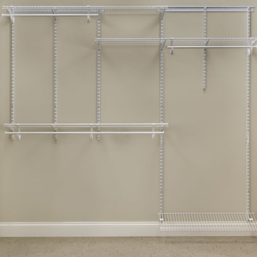 ClosetMaid ShelfTrack 60" W - 96" W Closet System Starter Kit & Reviews ...