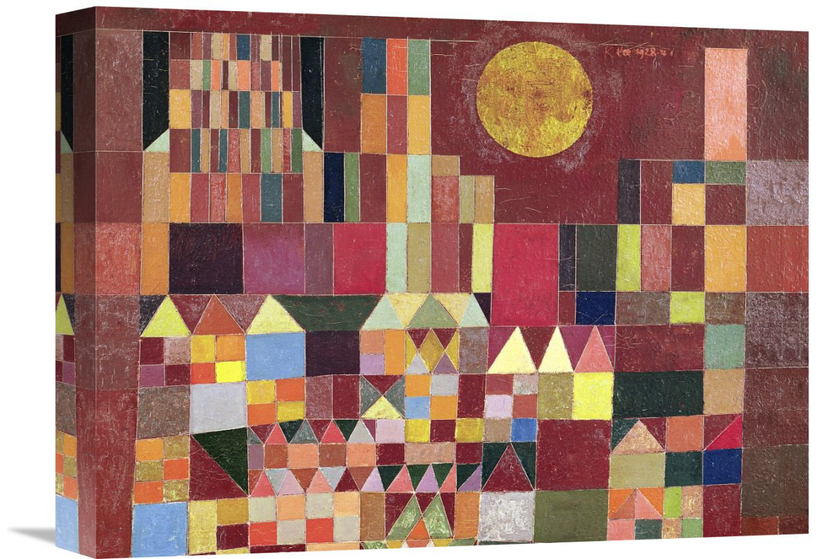 Vault W Artwork Castle And Sun (Detail) by Paul Klee - Painting on ...