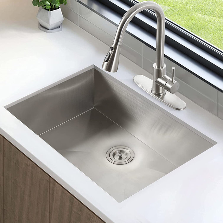 ALWEN 33" L X 21" W Undermount Kitchen Sink with Accessories | Wayfair