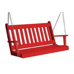 Red Barrel Studio® Spengler Traditional English Porch Swing & Reviews ...