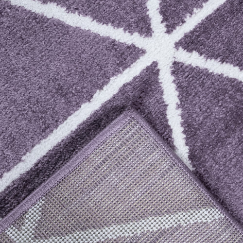 Corrigan Studio® Dudley Geometric Purple Area Rug & Reviews | Wayfair
