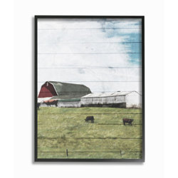 August Grove® 'Farm Landscape' Painting | Wayfair
