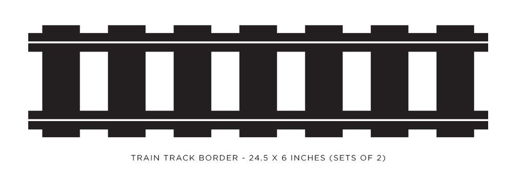 Train Track Wall Border