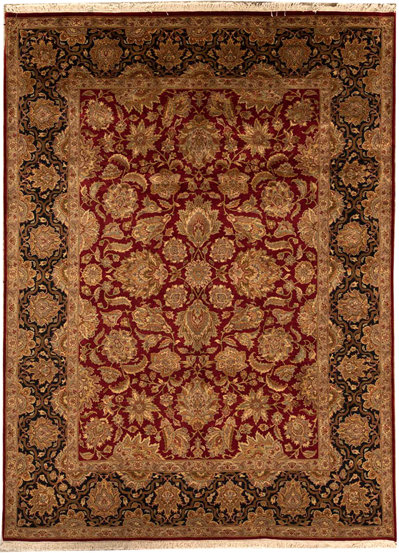 Bokara Rug Co., Inc. Hand-Knotted High-Quality Red and Black Area Rug ...