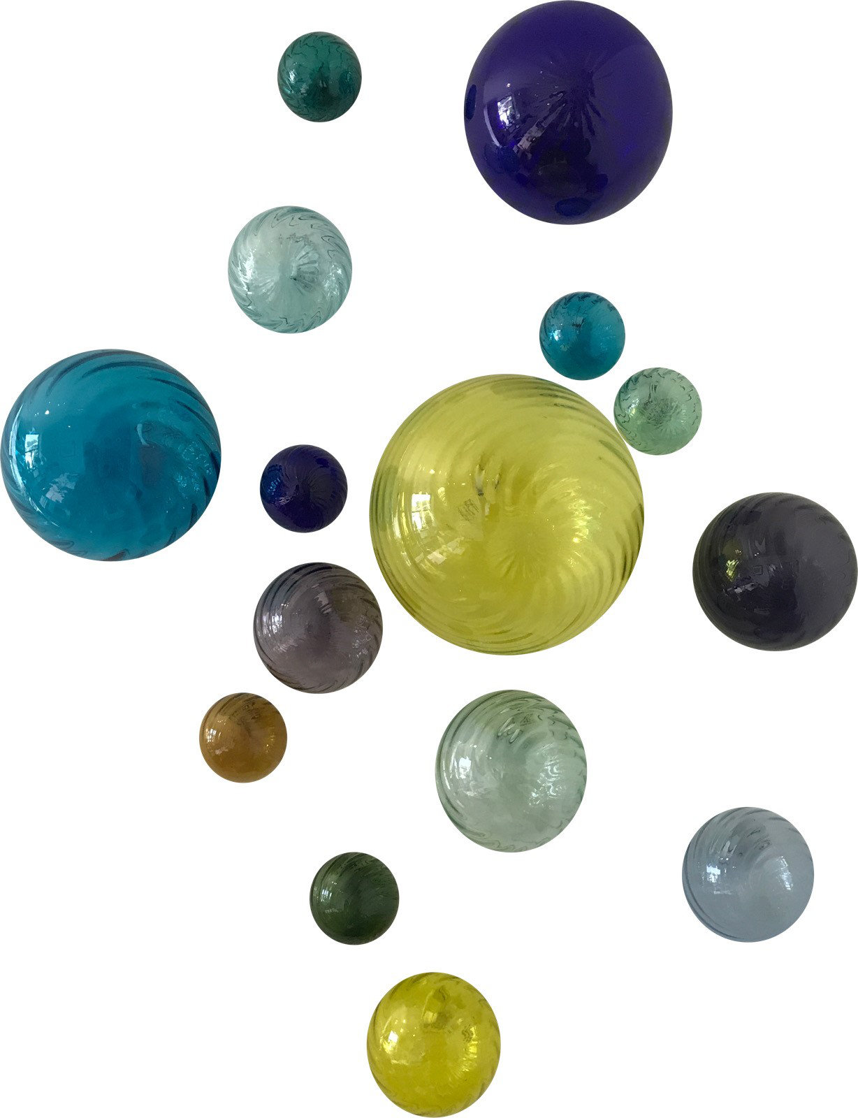 WORLDLY GOODS TOO 15 Piece Spheres Wall Décor Set | Wayfair