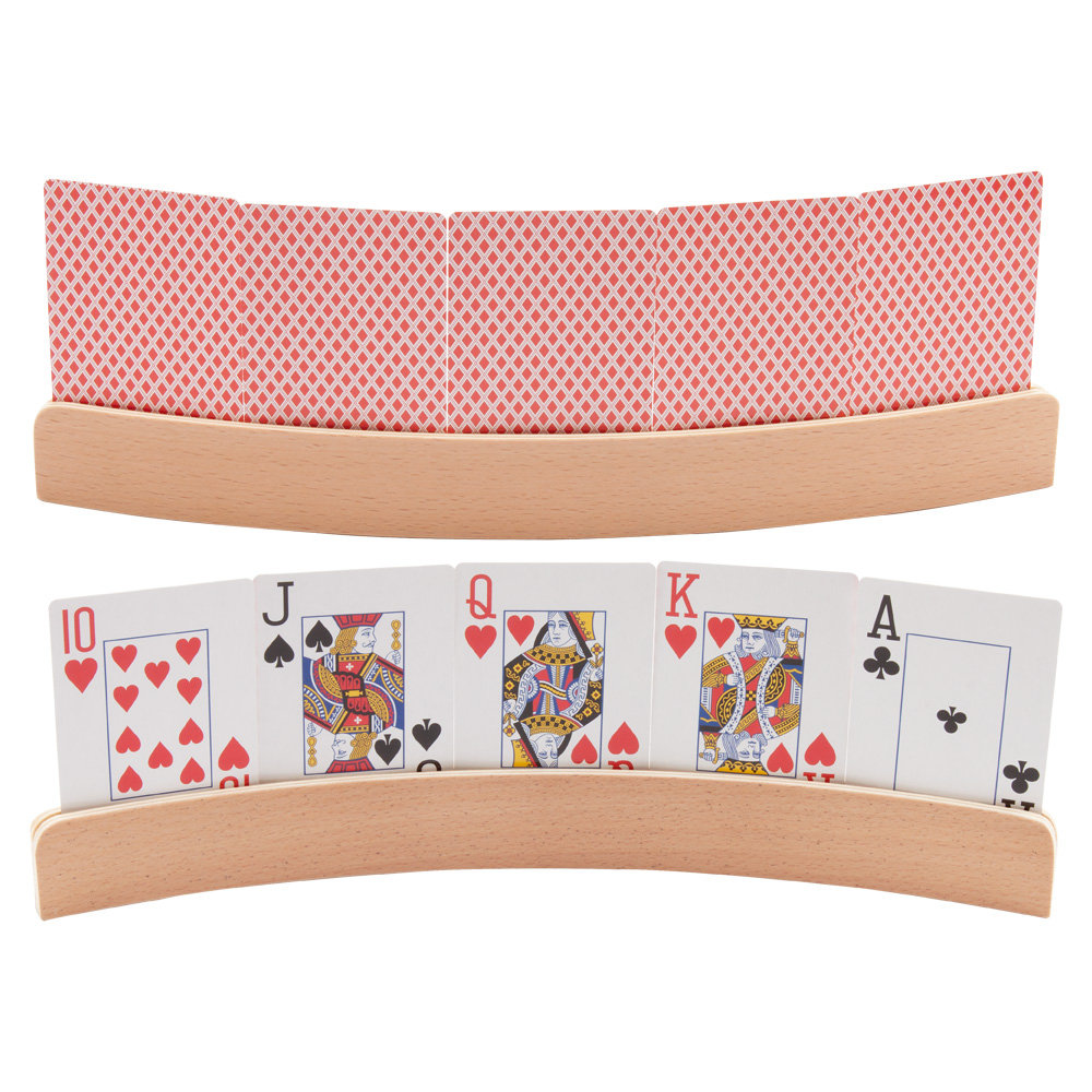 GSE Games & Sports Expert Wooden Playing Card Holders For Kids, Adults ...