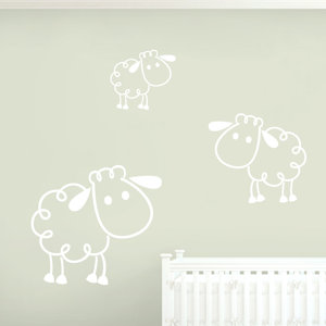 SweetumsWallDecals 3 Piece Sheep Wall Decal Set | Wayfair