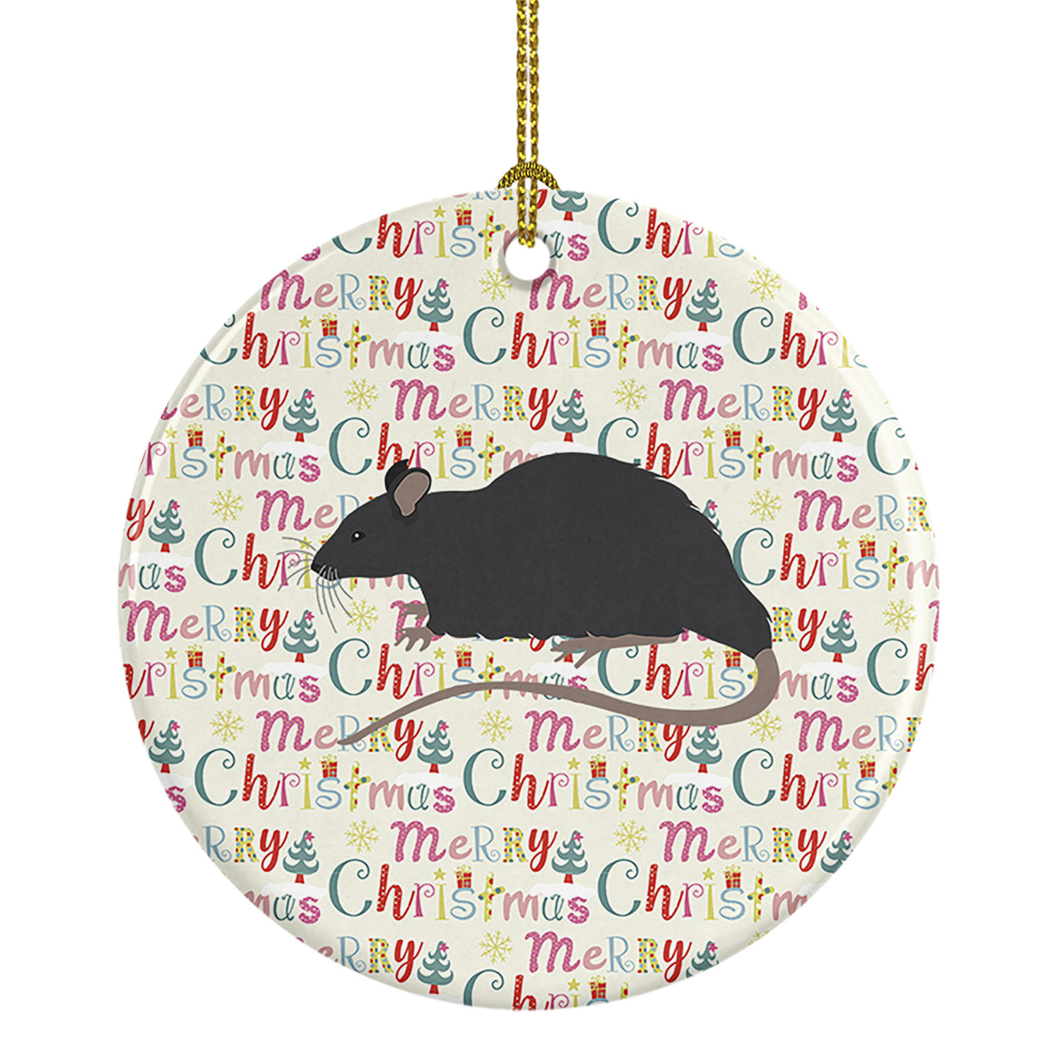 The Holiday Aisle® Rat Hanging Figurine Ornament | Wayfair