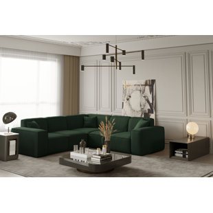 Green Corner Sofas You'll Love | Wayfair.co.uk