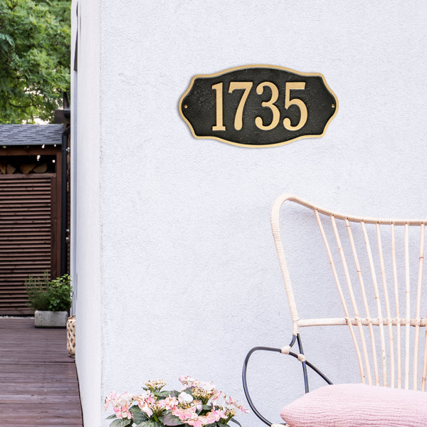 Old Century Forge Hampshire 1-Line Wall Address Plaque & Reviews | Wayfair