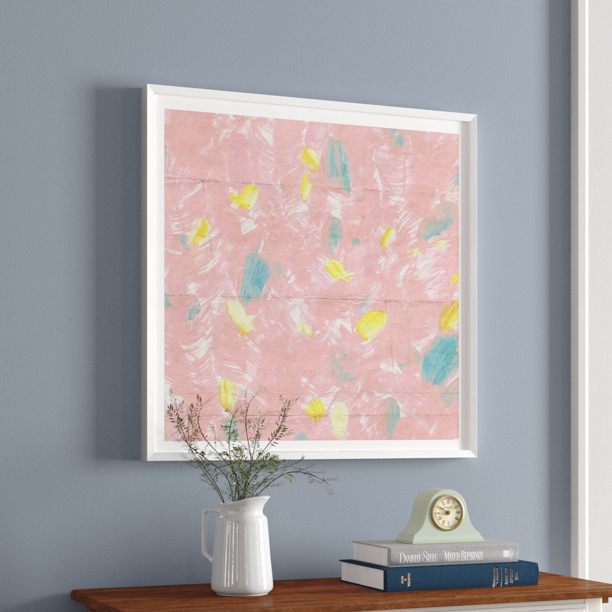 Orren Ellis Vintage Textile Floral Swatches, Circa 1975 - Picture Frame ...