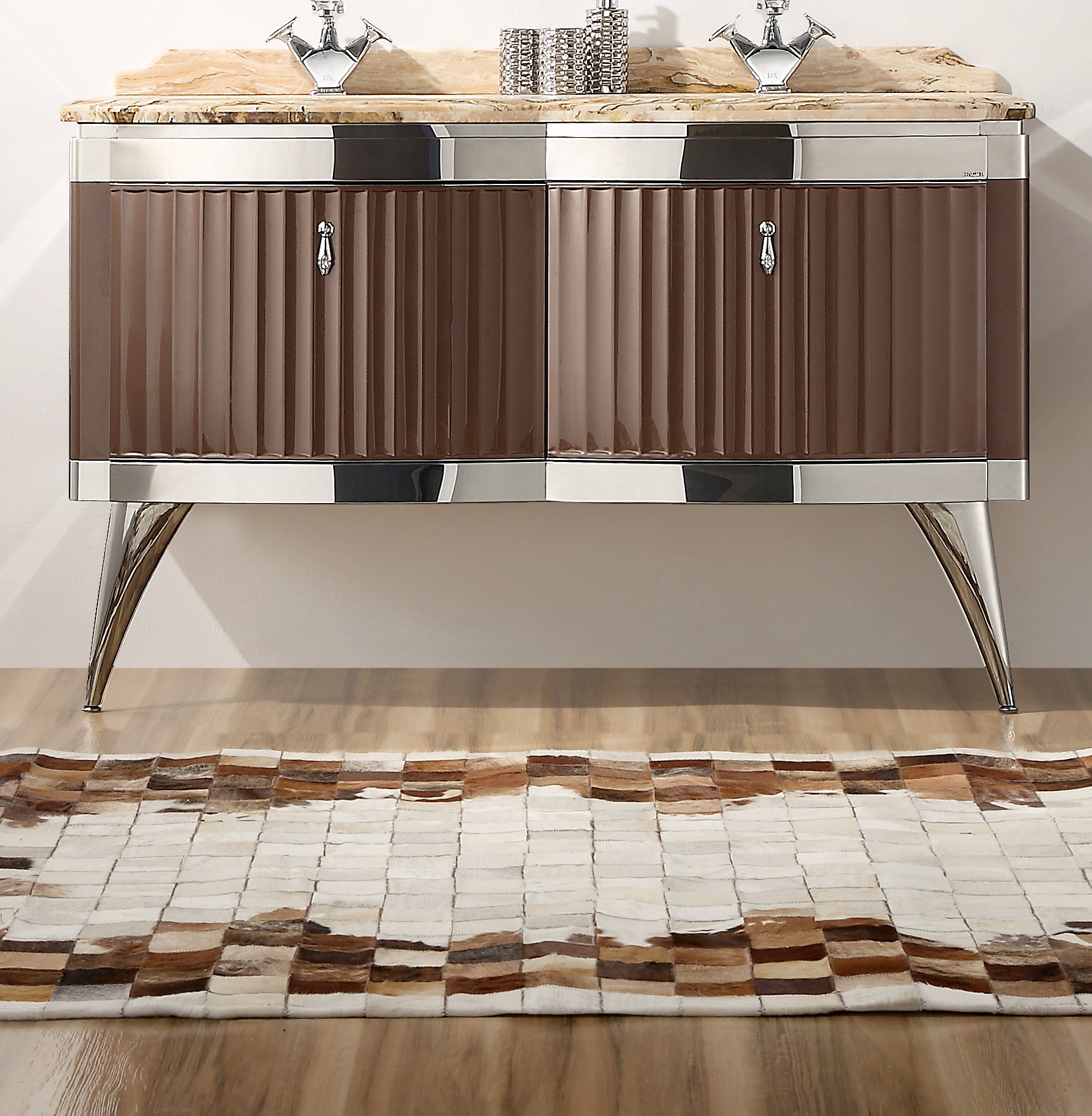 InfinityFurnitureImport 53" Double Bathroom Vanity Base Only | Wayfair