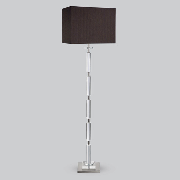 Canora Grey Alexous 170 cm Clear Crystal Floor Lamp Pillar | Wayfair.co.uk