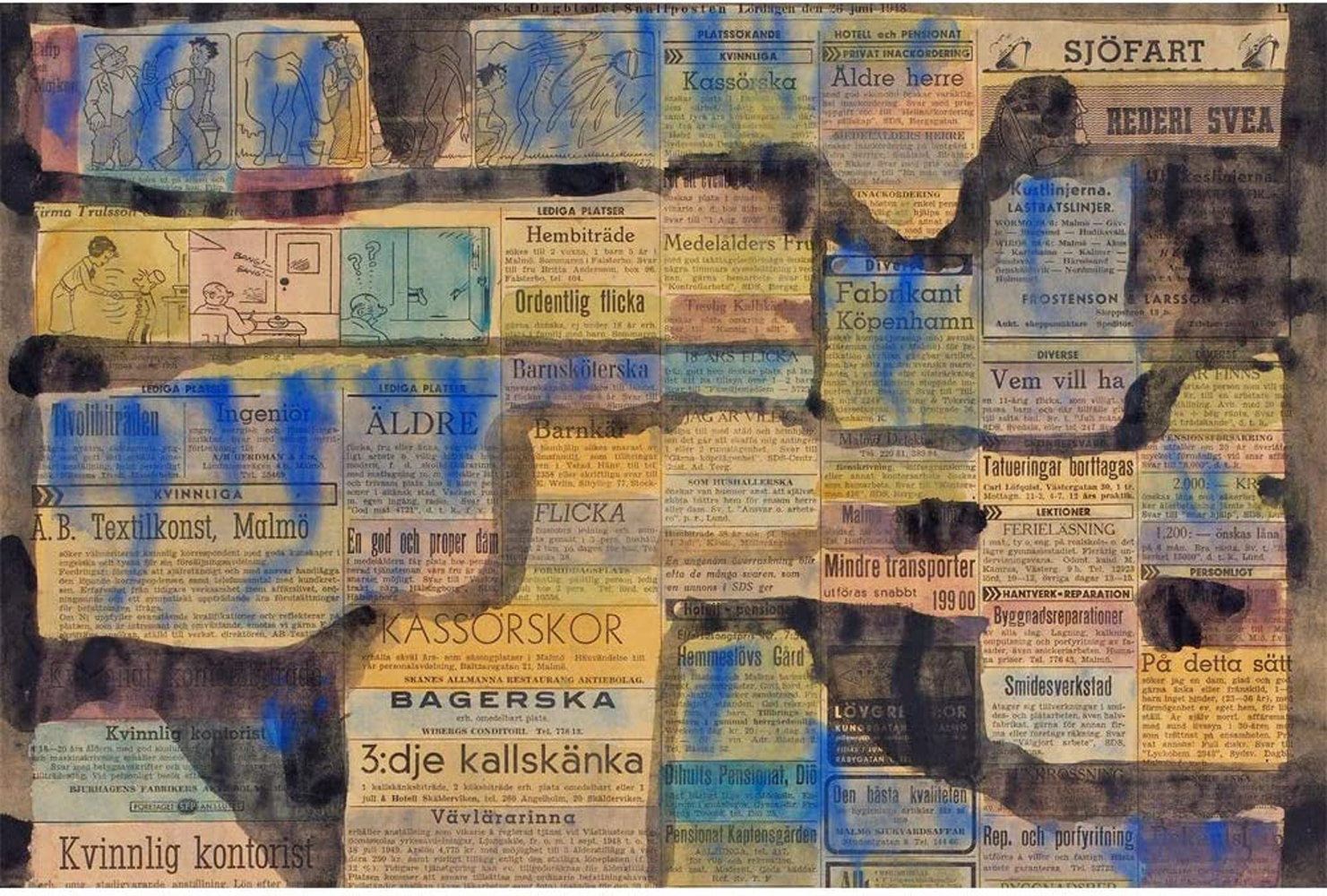 IDEA4WALL Vintage Newspaper Paintable Wall Mural | Wayfair