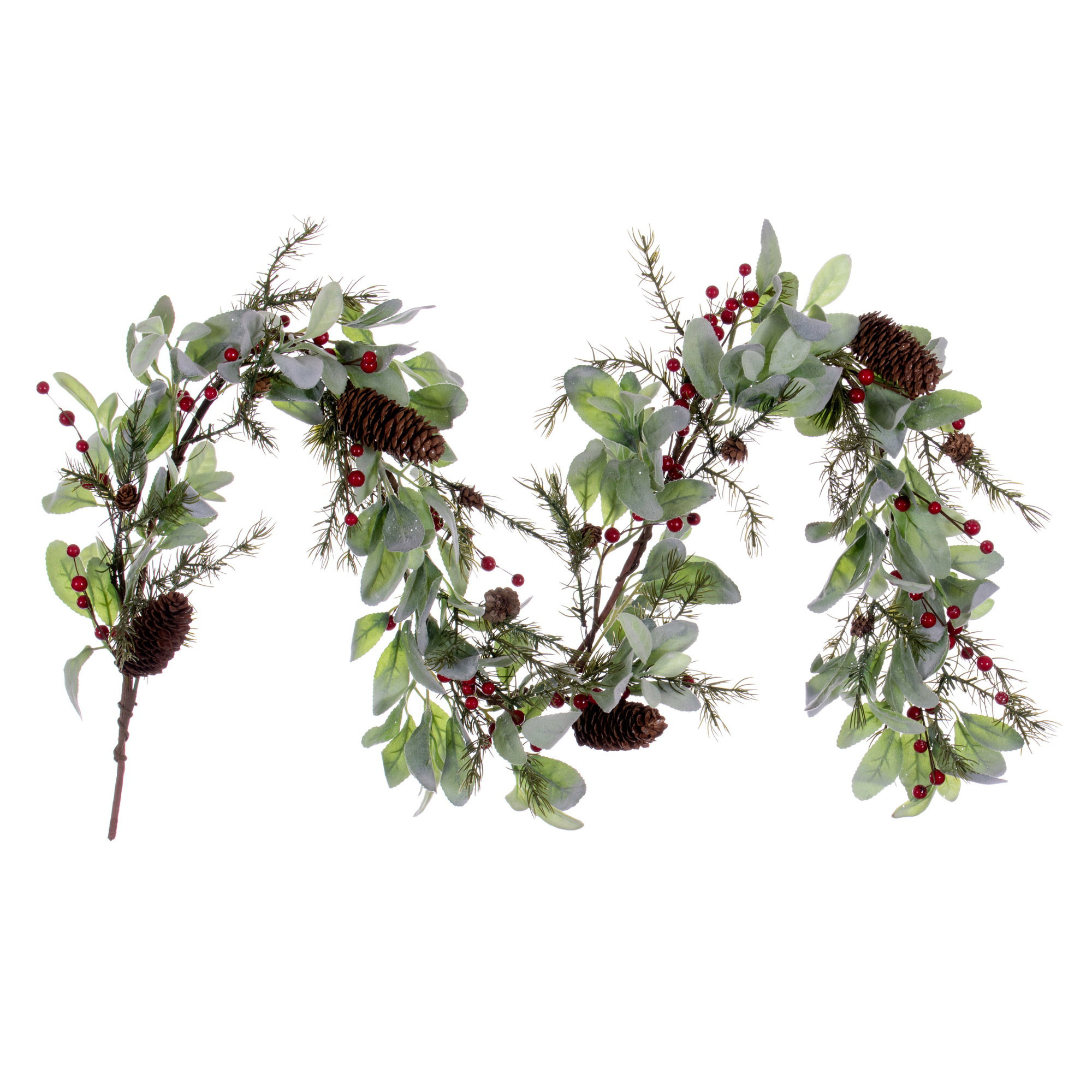 Primrue 5' Green Artificial Leaf Garland | Wayfair