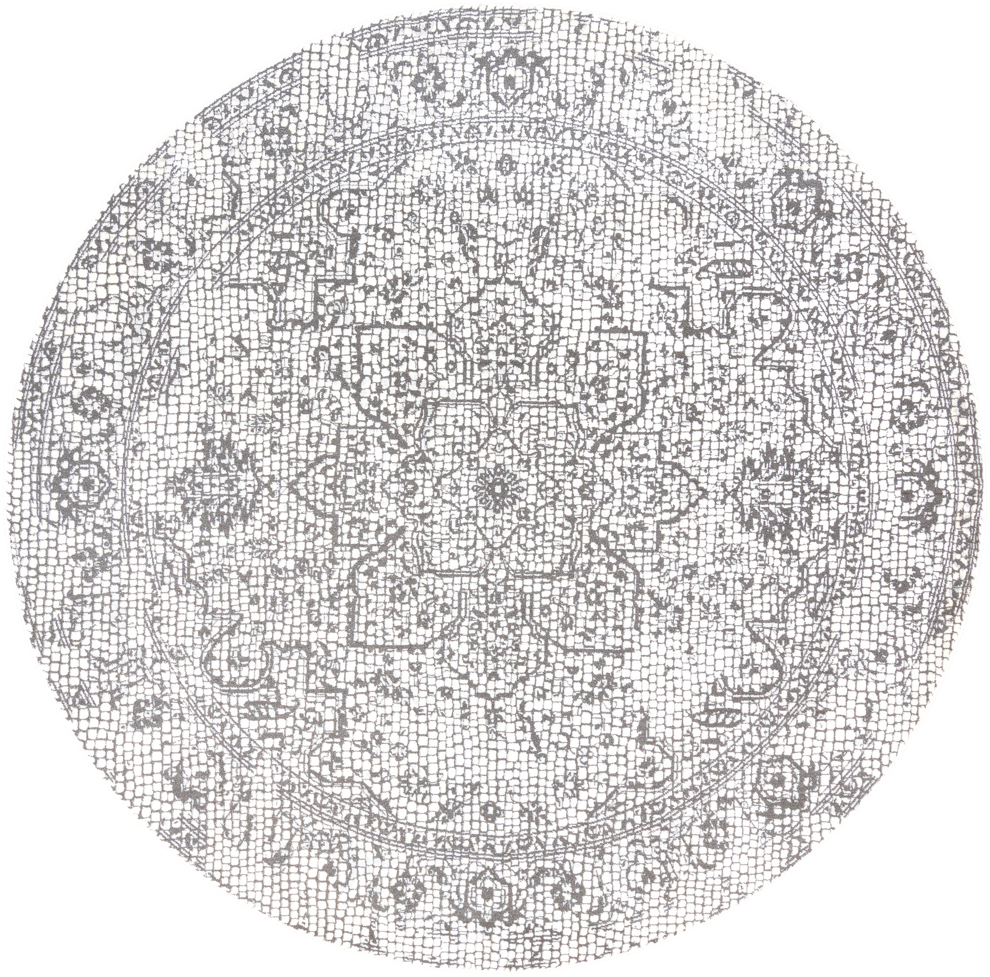 Langley Street Imane Machine Woven / Power Loomed White/Gray Rug ...