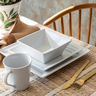 Wayfair | 8 Person White Dinnerware Sets You'll Love in 2022