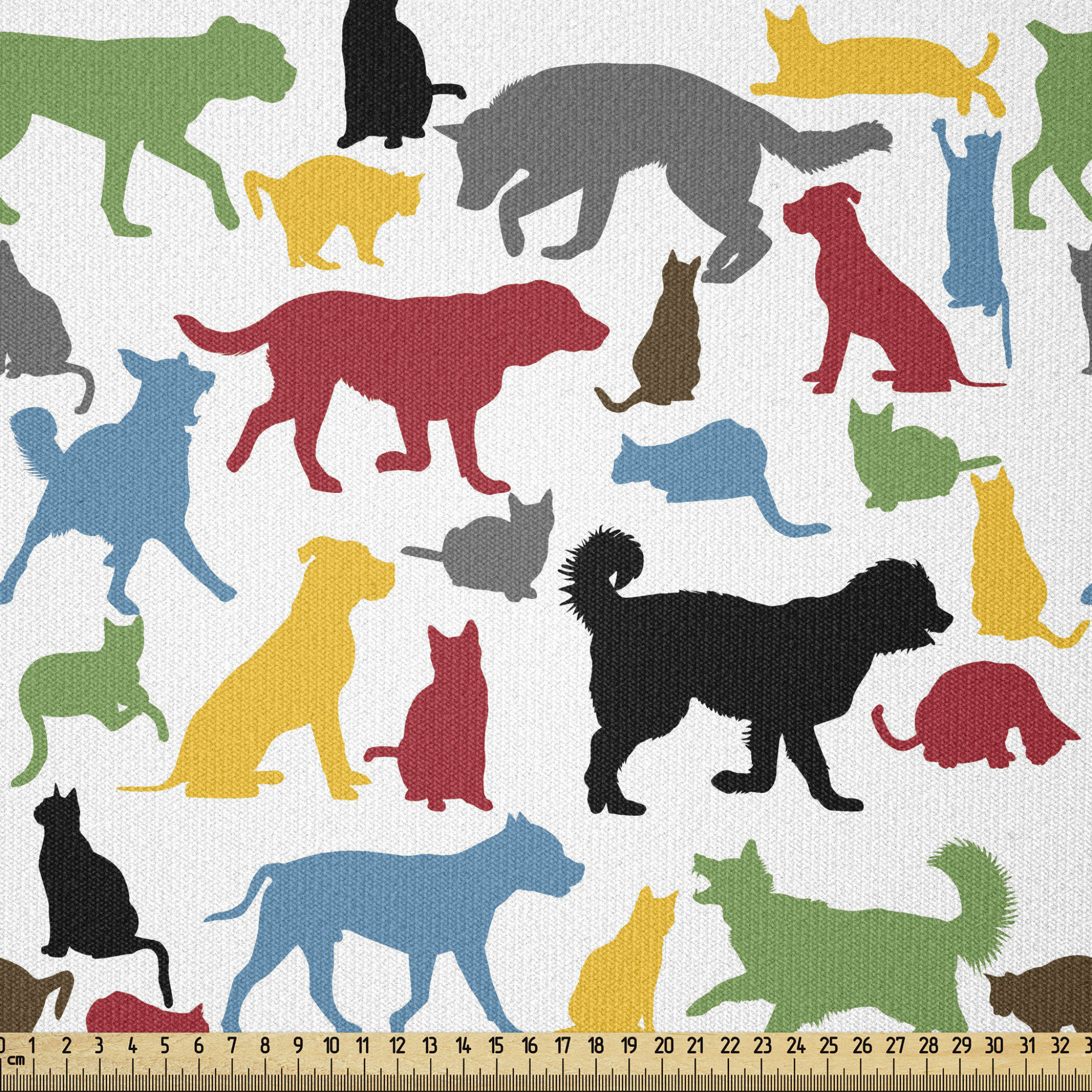 East Urban Home Ambesonne Cats Fabric By The Yard, Colorful Cats And ... East Urban Home Ambesonne Cats Fabric By The Yard, Colorful Cats And ...