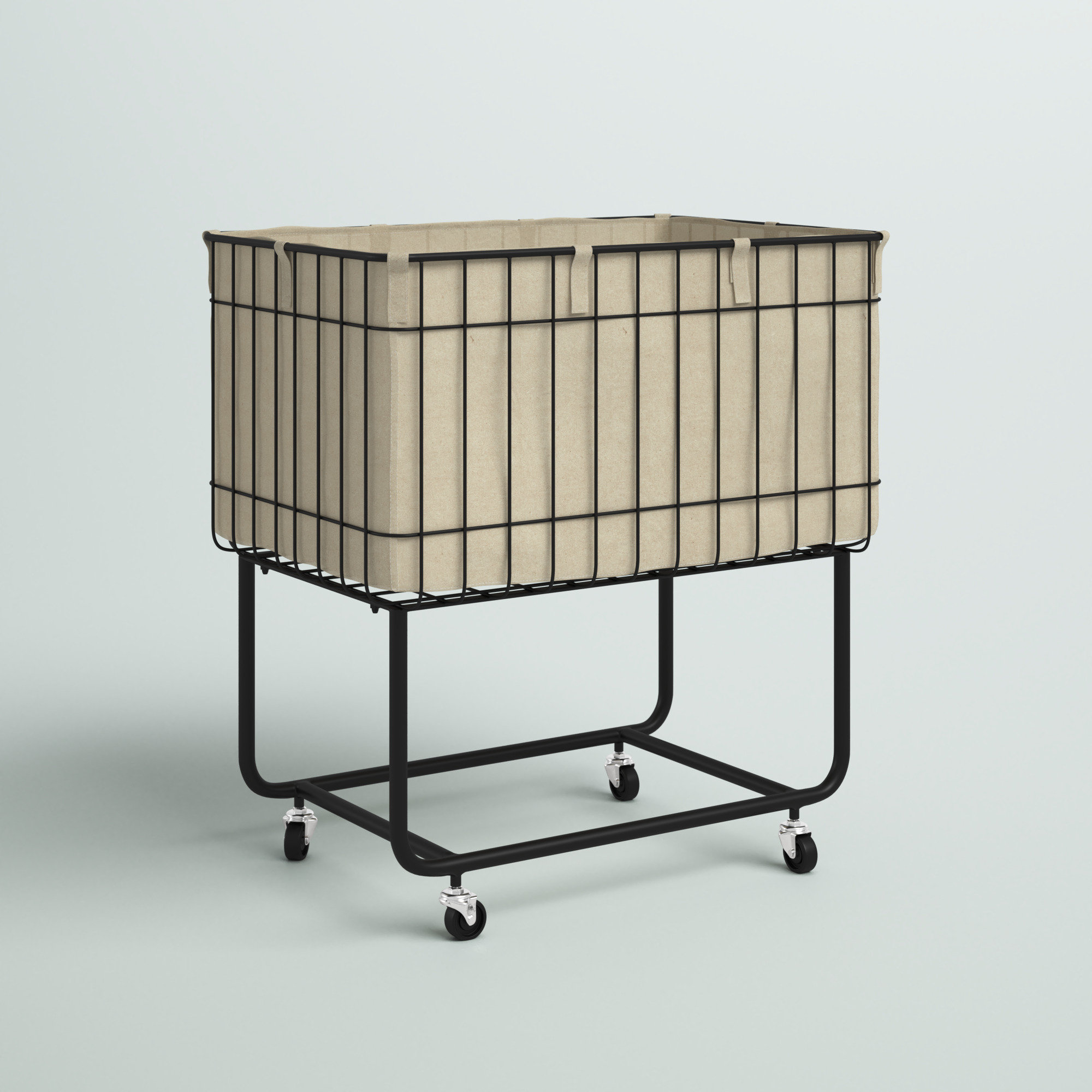 Zipcode Design™ Rectangular 4-Wheel Storage Cart & Reviews | Wayfair