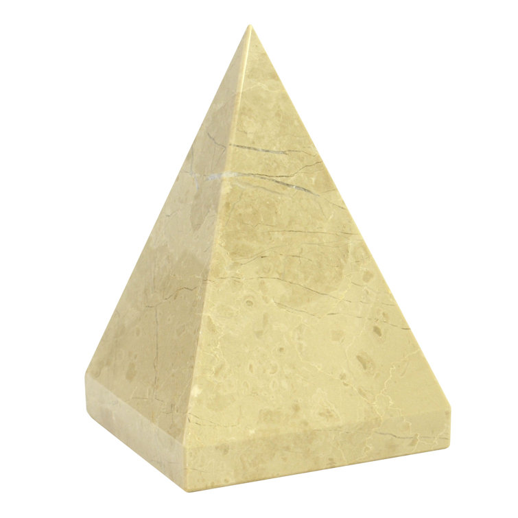 Bello Treasure Polished Marble Keepsake Pyramid Sculpture | Wayfair