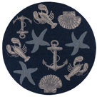 Highland Dunes Hodgins Indoor / Outdoor Area Rug in Blue & Reviews ...