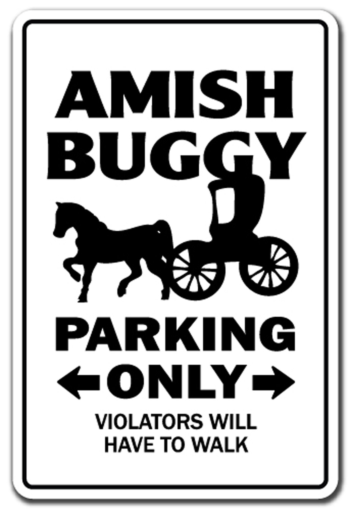 Trinx Bilbrook Amish Buggy Parking Sign | Wayfair