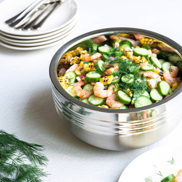 Bon Chef Cold Wave Stainless Steel Platter | Wayfair