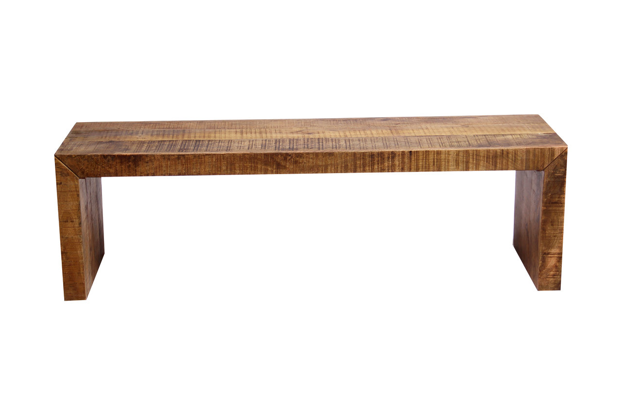Union Rustic Luray Solid Mango Wood Bench & Reviews | Wayfair
