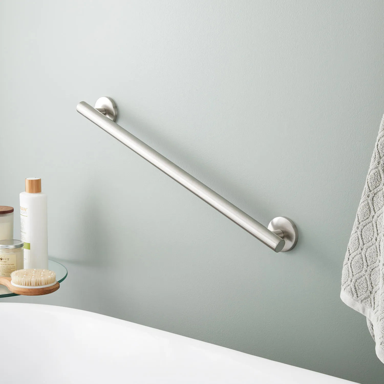 Signature Hardware Contemporary Grab Bar | Wayfair