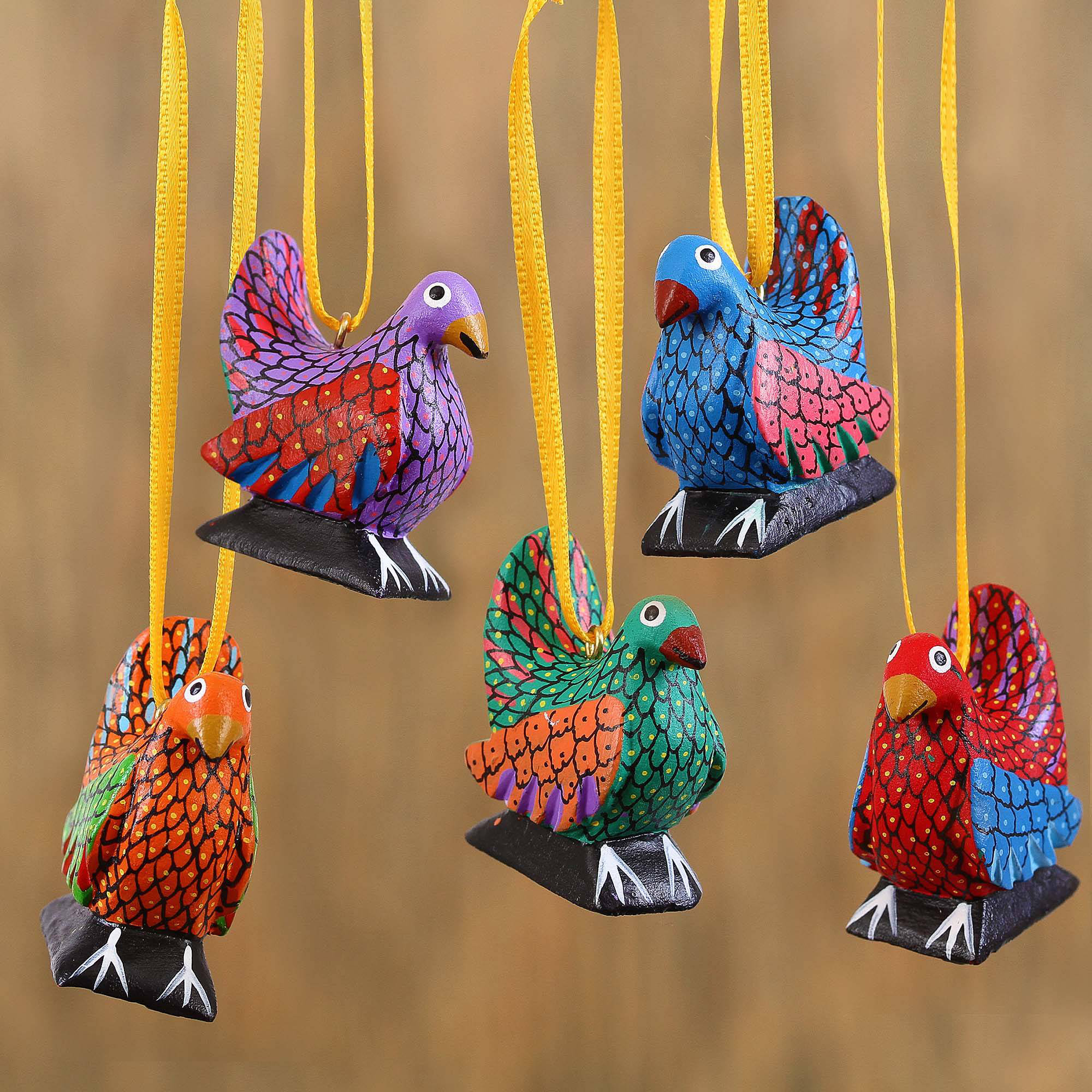 The Holiday Aisle® Sweet Chicken Alebrije Hanging Figurine Ornament ...
